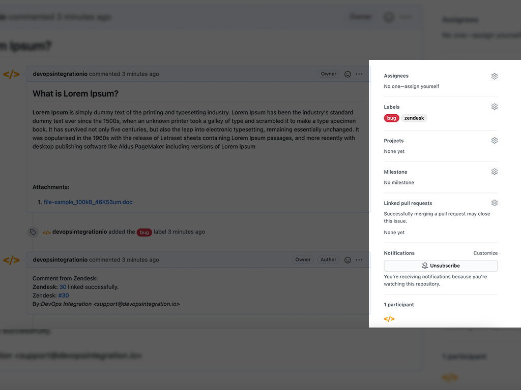 Github Integration by DevOpsIntegration App Integration with Zendesk ...